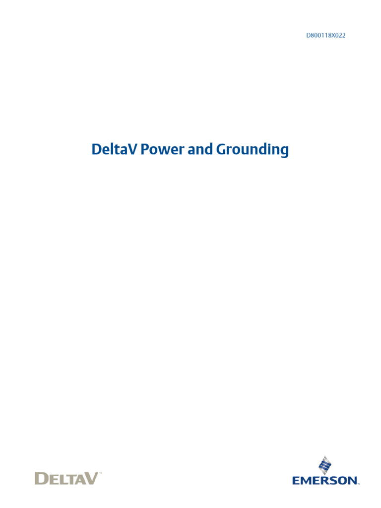 DeltaV Power and Grounding | PDF | Power Supply | Electrical Wiring