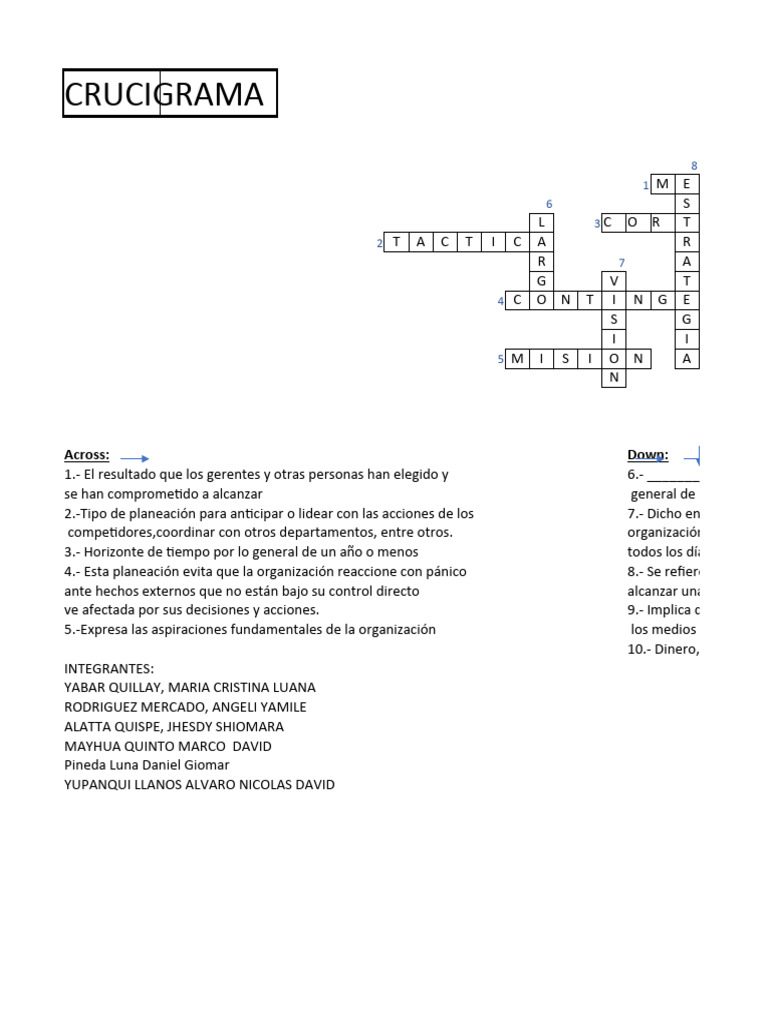 EC4 Across and Down Semana 7 (Alumnoss) | PDF