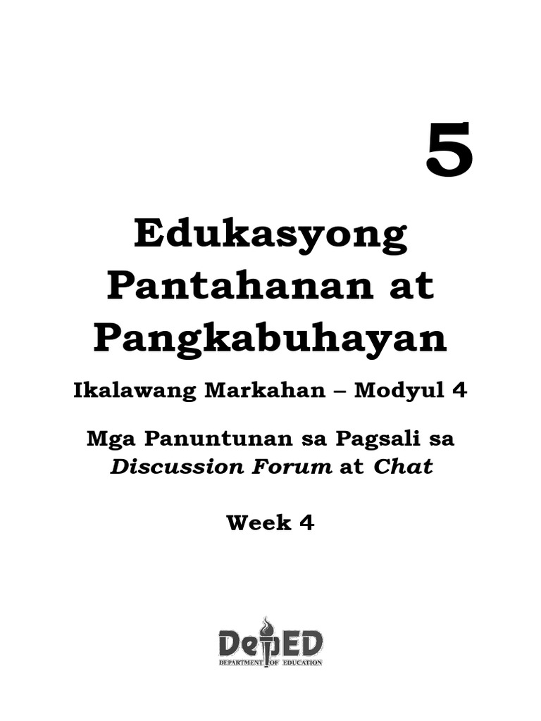 EPP5 ICT Q2 Module4 Week4 - PASSED | PDF