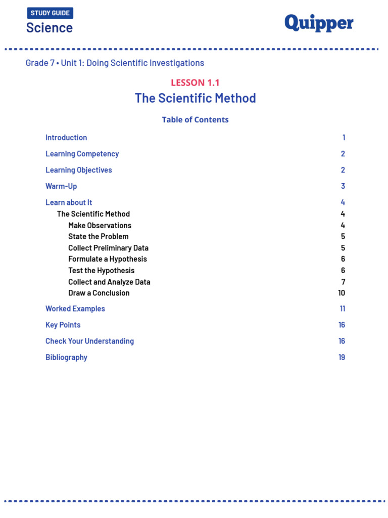 ME Sci 7 Q1 0101 SG | PDF