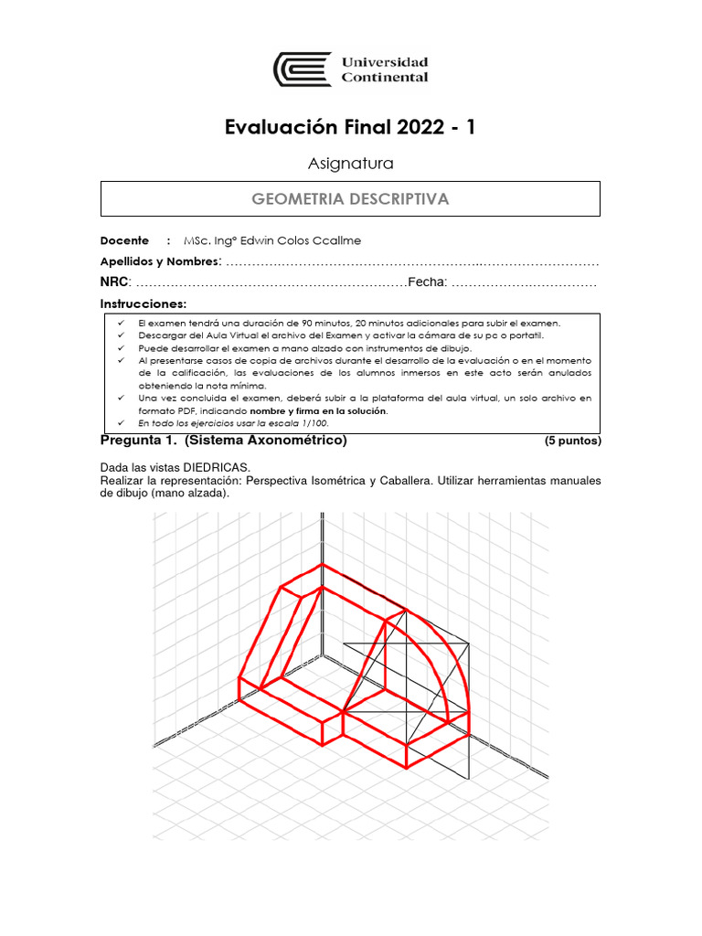 EXAMEN FINAL-2022-2-solución | PDF