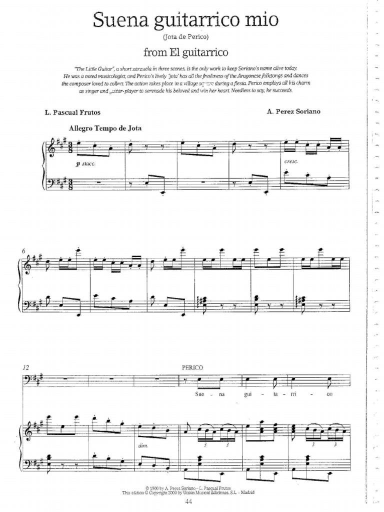 Soriano - El Guitarrico - Suena Guitarrico Mío | PDF