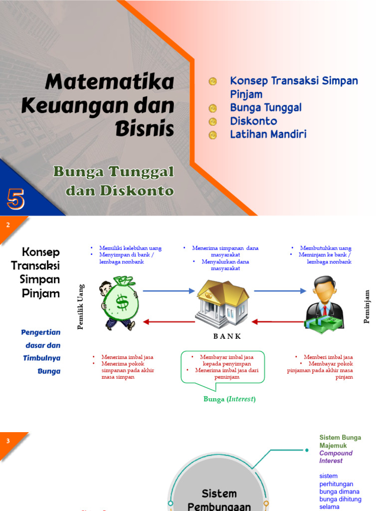 05 - Bunga & Diskonto Tunggal - Spot | PDF
