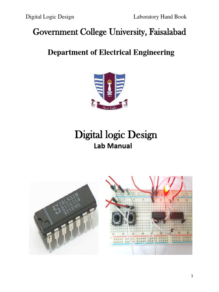 Digital Logic Design Lab Manual | PDF