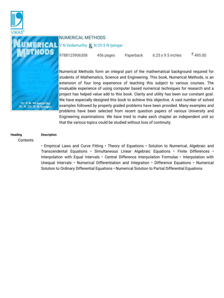 Numerical Methods | PDF | Art