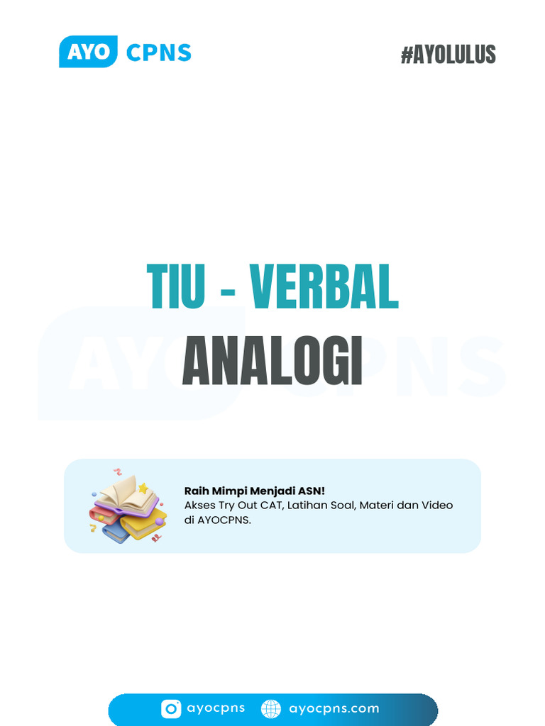Ayocpns Tiu Verbal Analogi | PDF