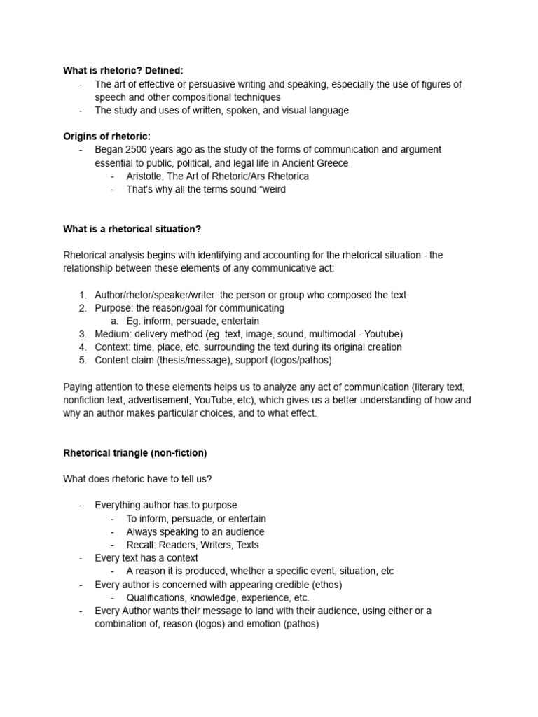 What Is Rhetoric | PDF