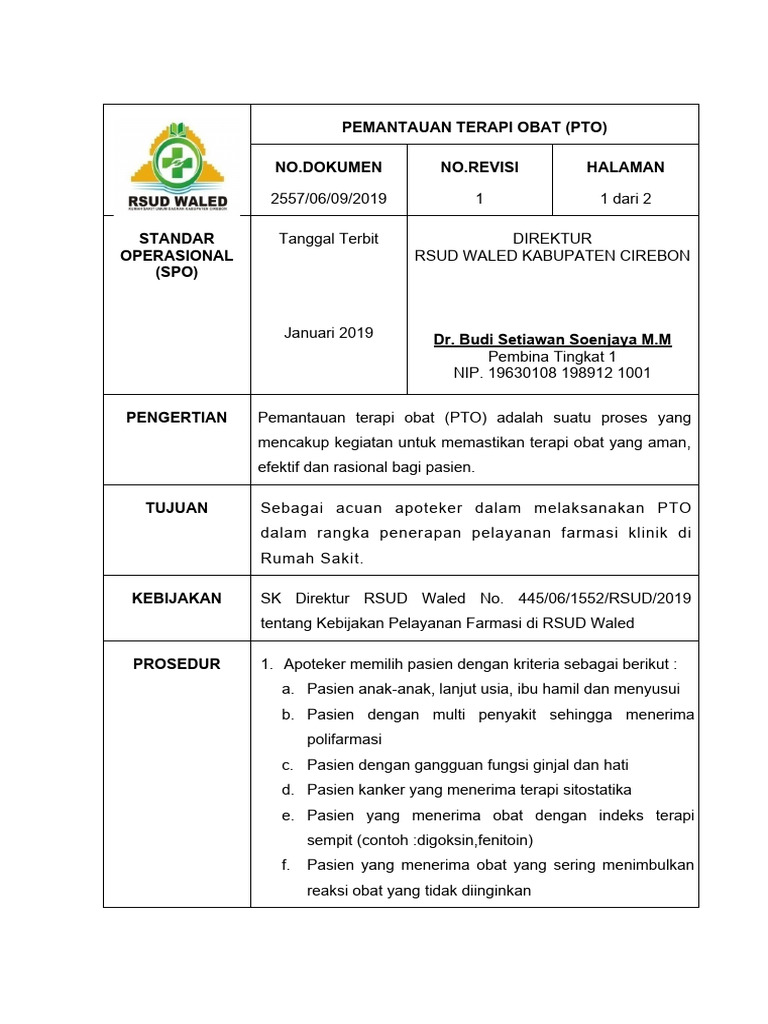 Pedoman Pemantauan Terapi Obat | PDF | Kesehatan Holistik