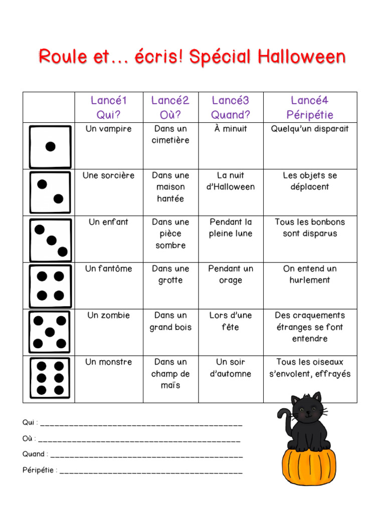 Écriture Halloween | PDF