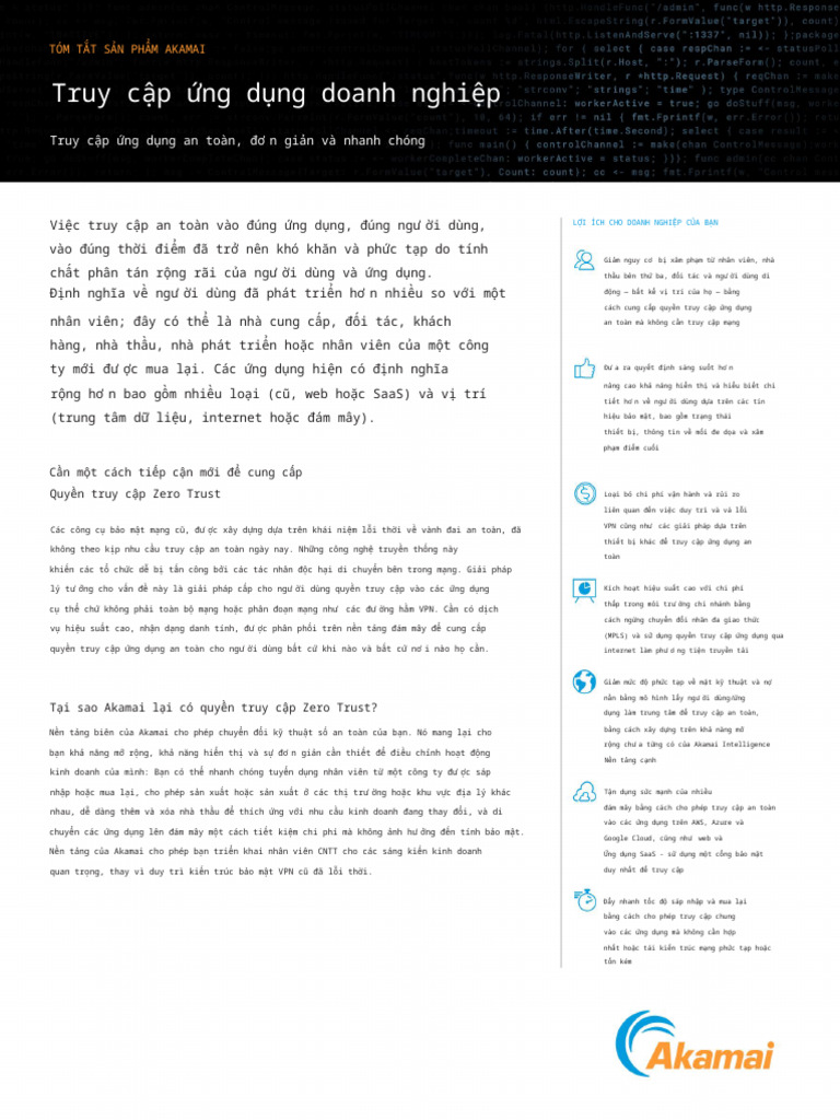Enterprise Application Access Product Brief | PDF