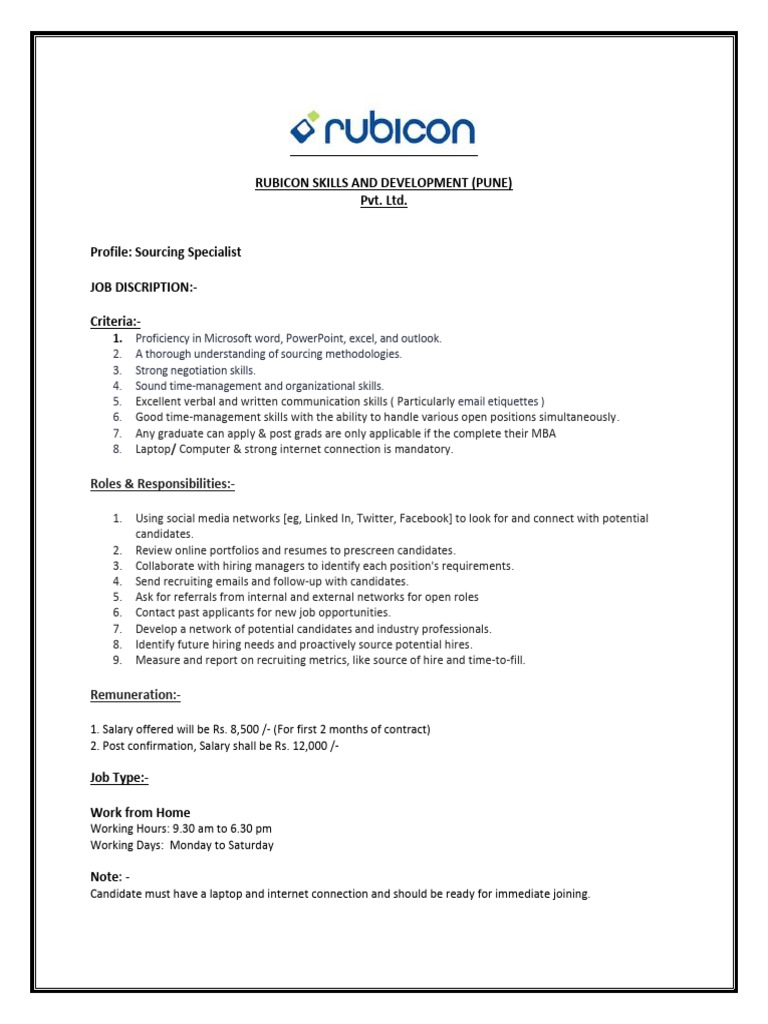 Rubicon Skill Development | PDF