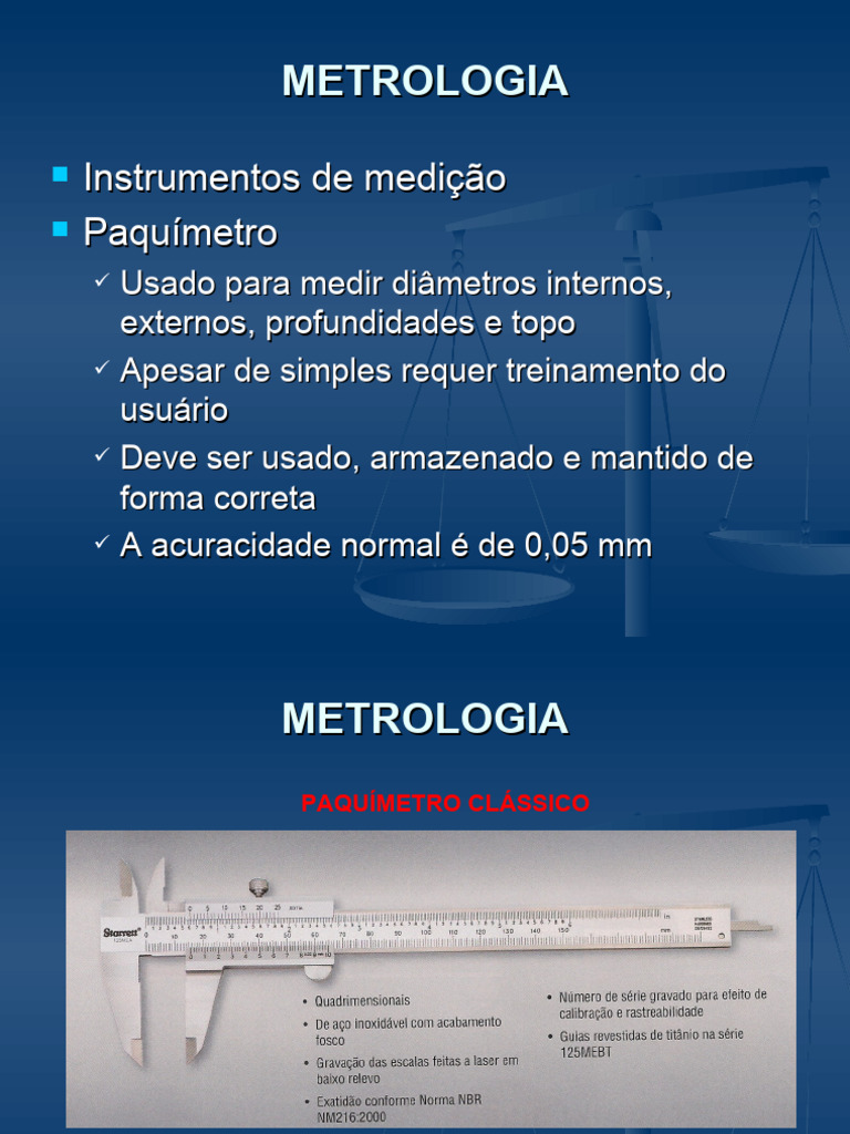 Metrologia - 3 - Instrumentos de Medição | PDF | Metrologia | Science