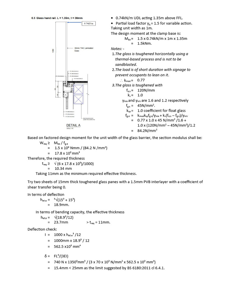 Structural Glazing Design Calculations | PDF