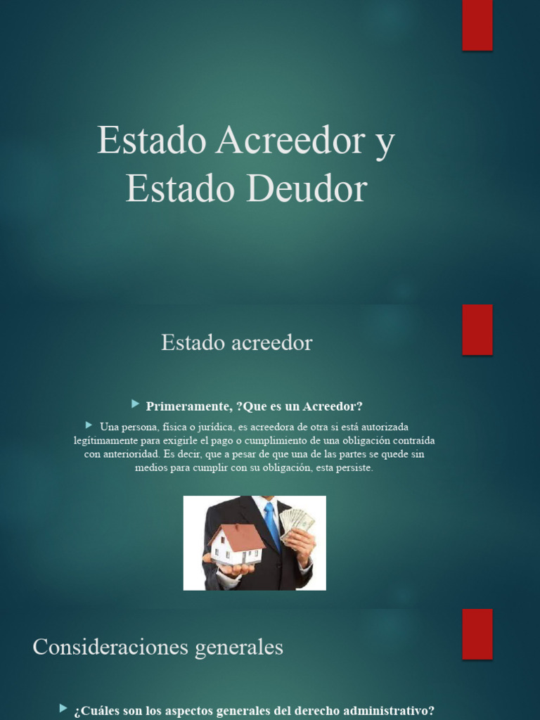 Estado Acreedor y Estado Deudor | PDF | Pagos | Deuda