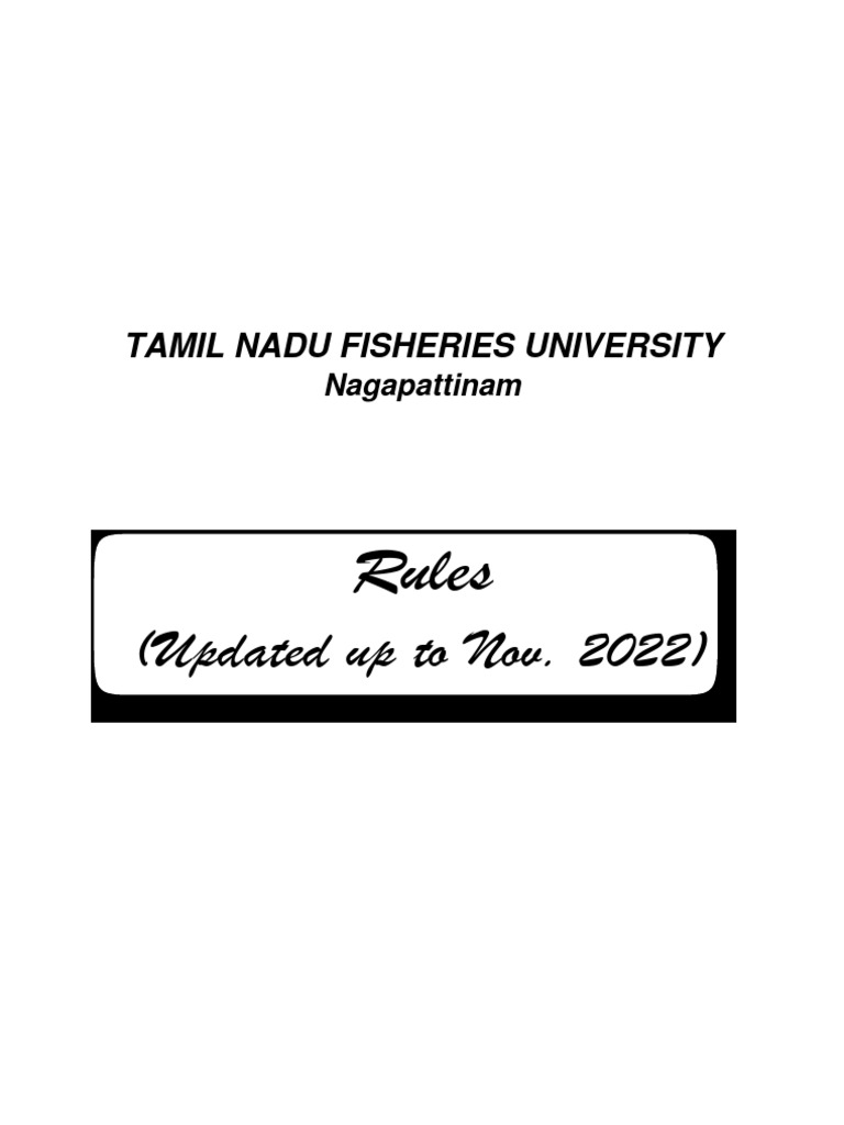 3-TNJFU Rules - Updated Nov.2022 | PDF