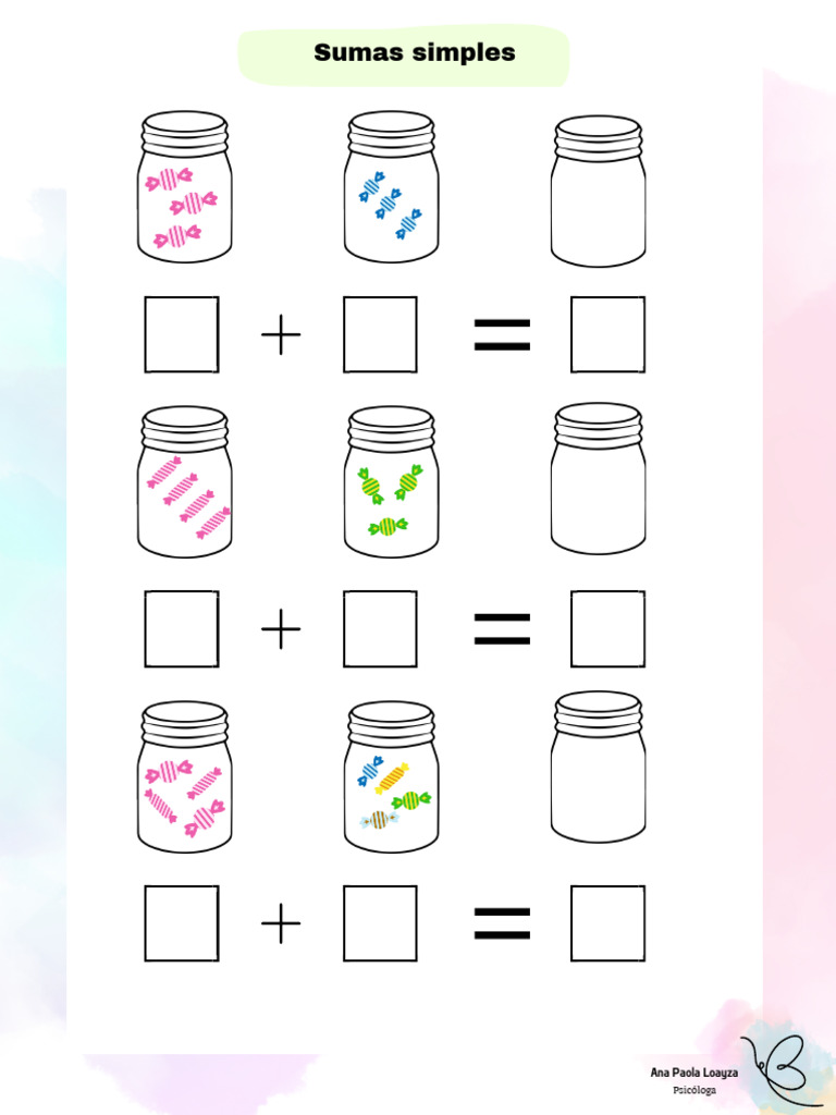 Matemáticas Sumas Simples | PDF