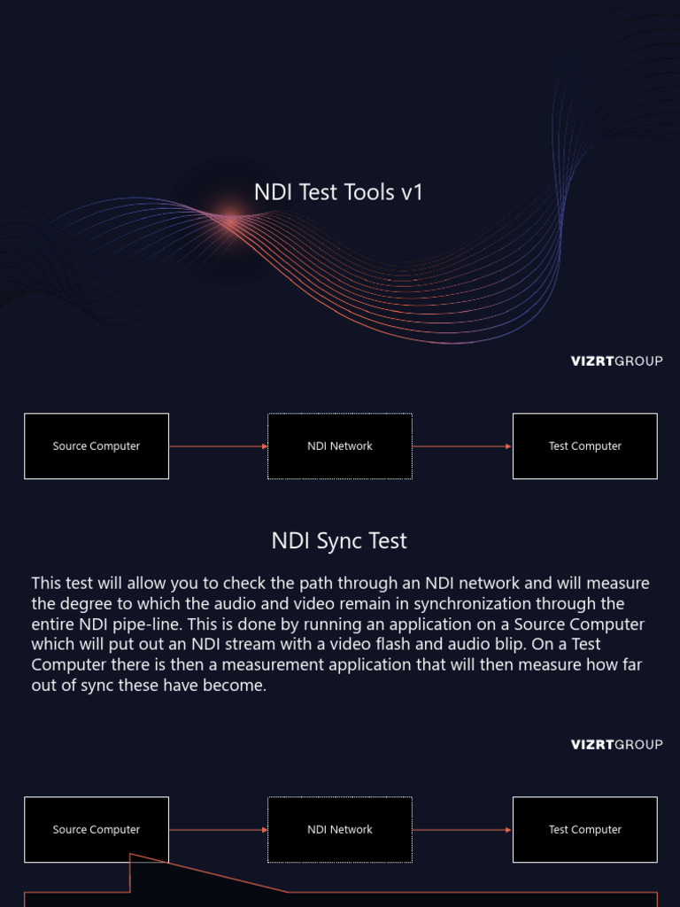 NDI Test Tools | PDF | Synchronization | Latency (Engineering)