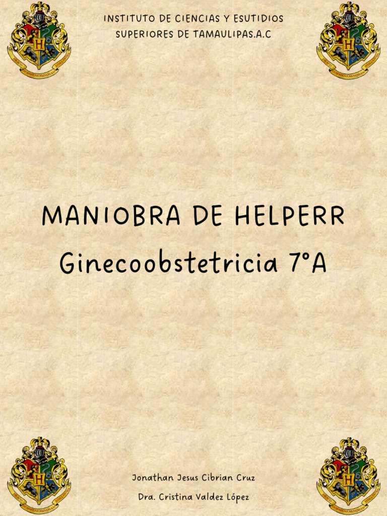 Maniobras para Distocia de Hombros | PDF