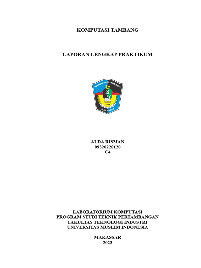 Laporan Lengkap Alda Risman | PDF