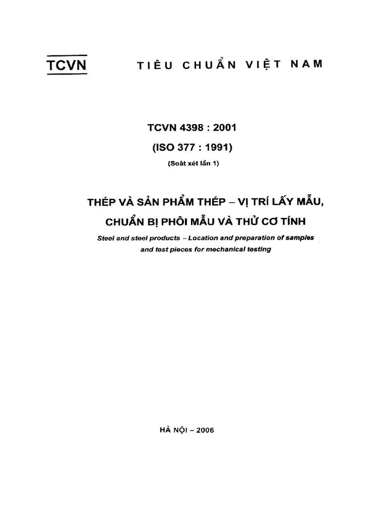 4398 2001 - Thep Va San Pham Thep - Vi Tri Lay Mau Chuan Bi Phoi Mau ...