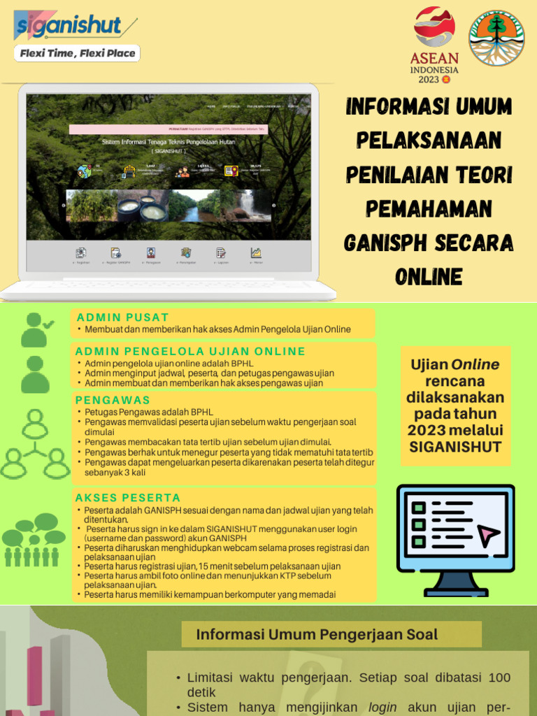 Informasi Umum Ujian Ganisph Online | PDF