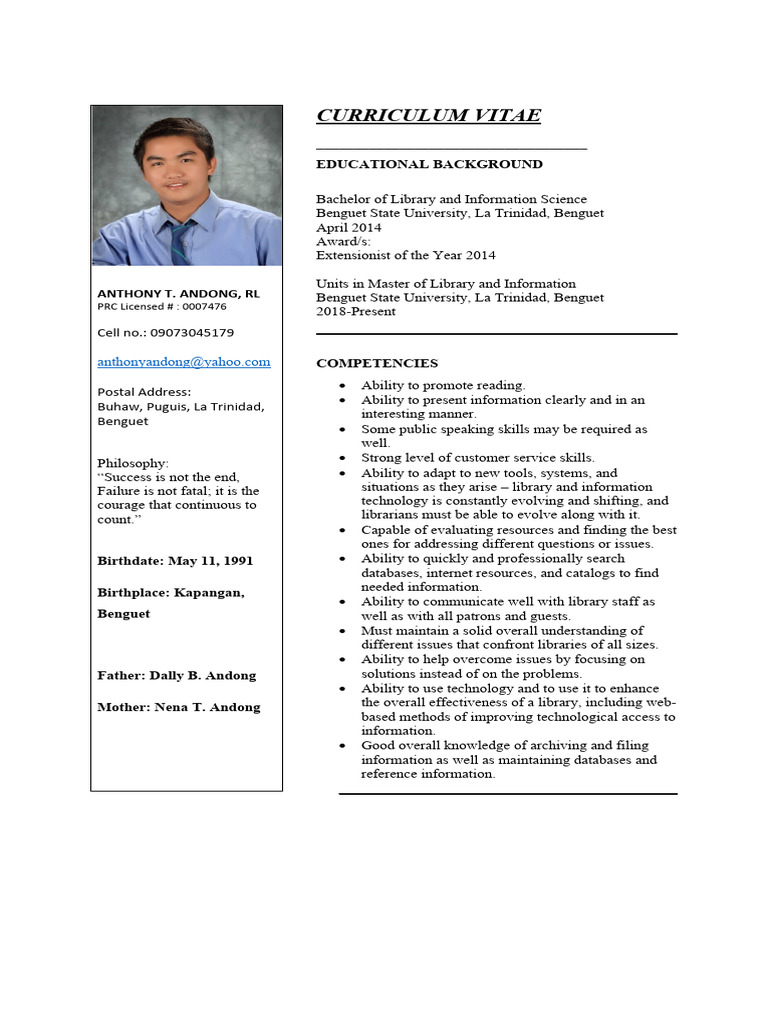 Resume in Long Format | PDF
