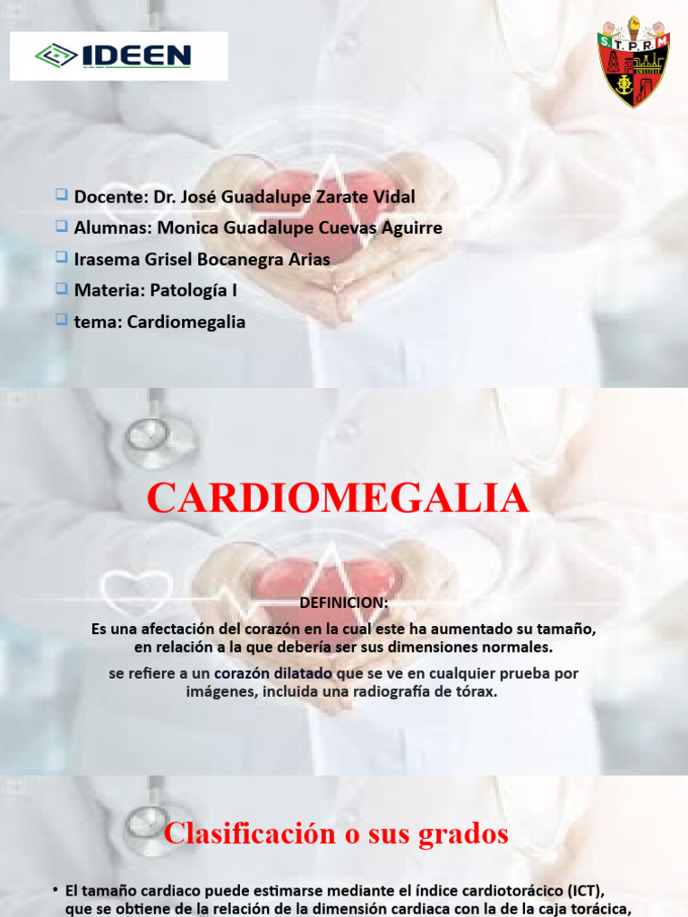 CARDIOMEGALIA | PDF | Salud y bienestar | Ciencia y matemáticas
