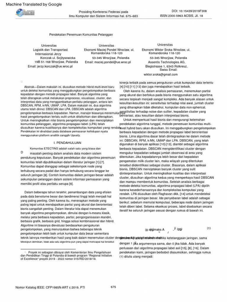 An Approach To Customer Community Discovery - IDN - 1x | PDF