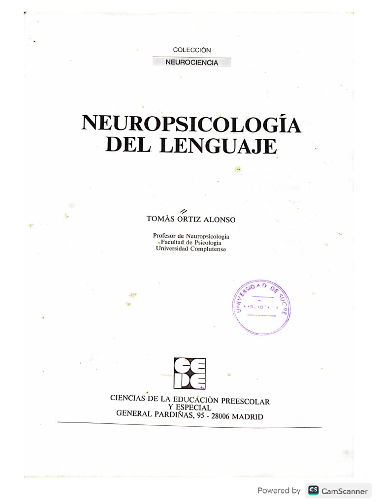 Neuropsicología Del Lenguaje Pdf