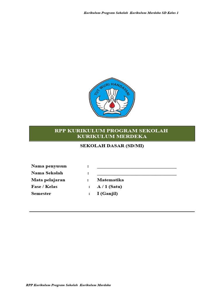 MA Matematika K1 BAB 1 (Datadikdasmen.com) | PDF