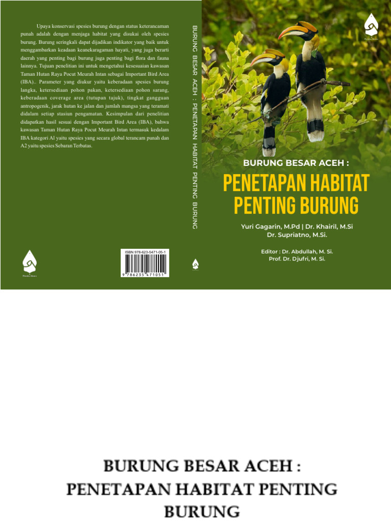 Buku Burung Besar Aceh Penetapan Habitat Penting Burung | PDF