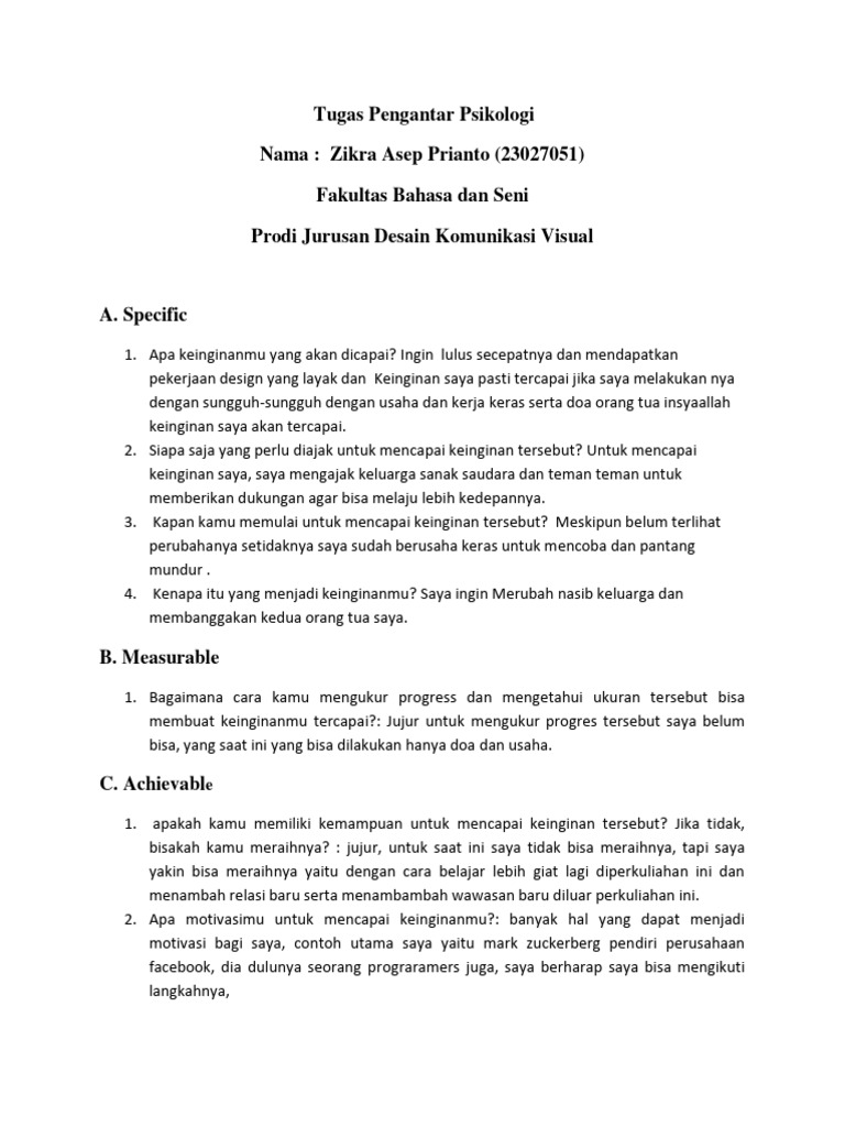 Tugas Smart Goals | PDF Tugas Smart Goals | PDF