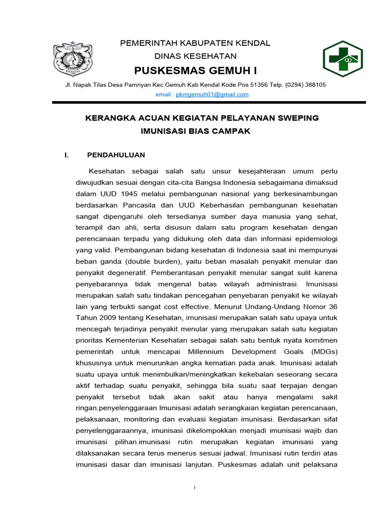 Kak Sweping Bias Campak | PDF