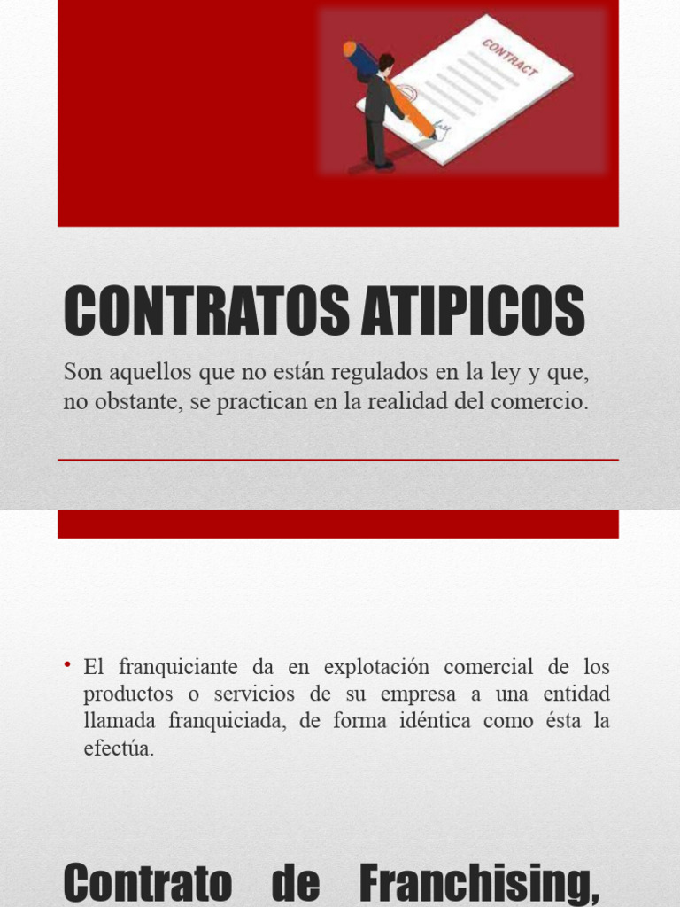 Contratos Atipicos Diapositivas | PDF