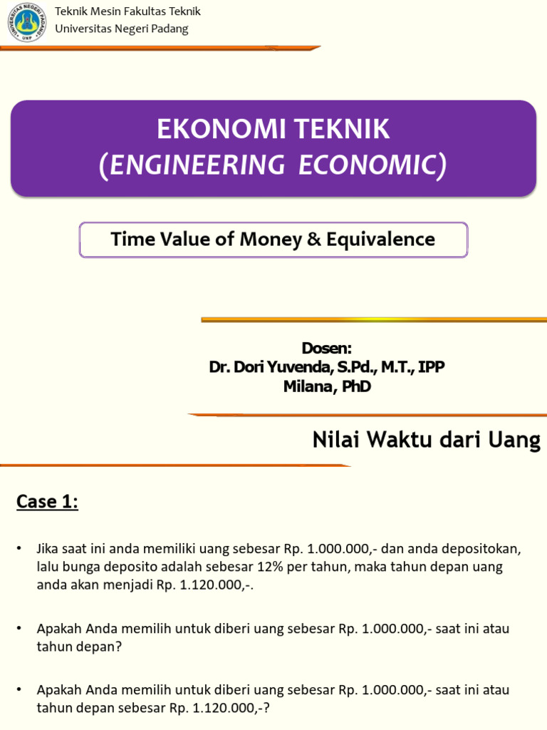 ET - Materi 2 - Time Value of Money | PDF