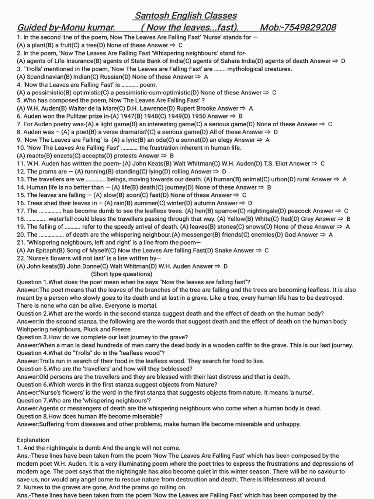 English Notes Class 10 Been Board | PDF