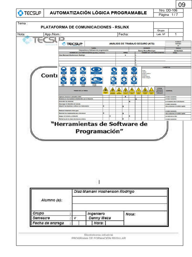 Lab 09 Comunicación PLC Reduc.-1 | PDF