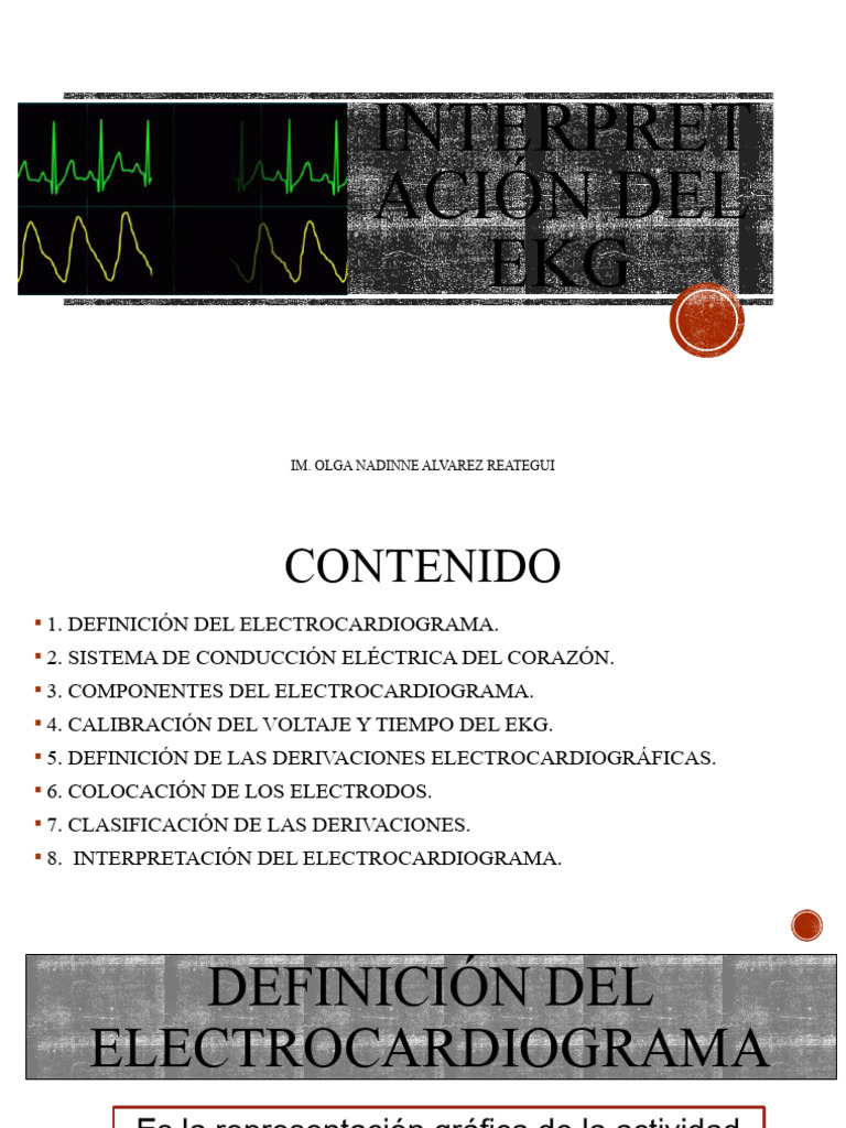 Interpretación Del Ekg | PDF | Electrocardiografia | Cardiología