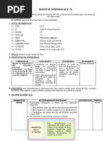 SESIÓN 08 Mi Cuerpo Es Un Templo - RELIGIÓN | PDF | Evaluación | Dios