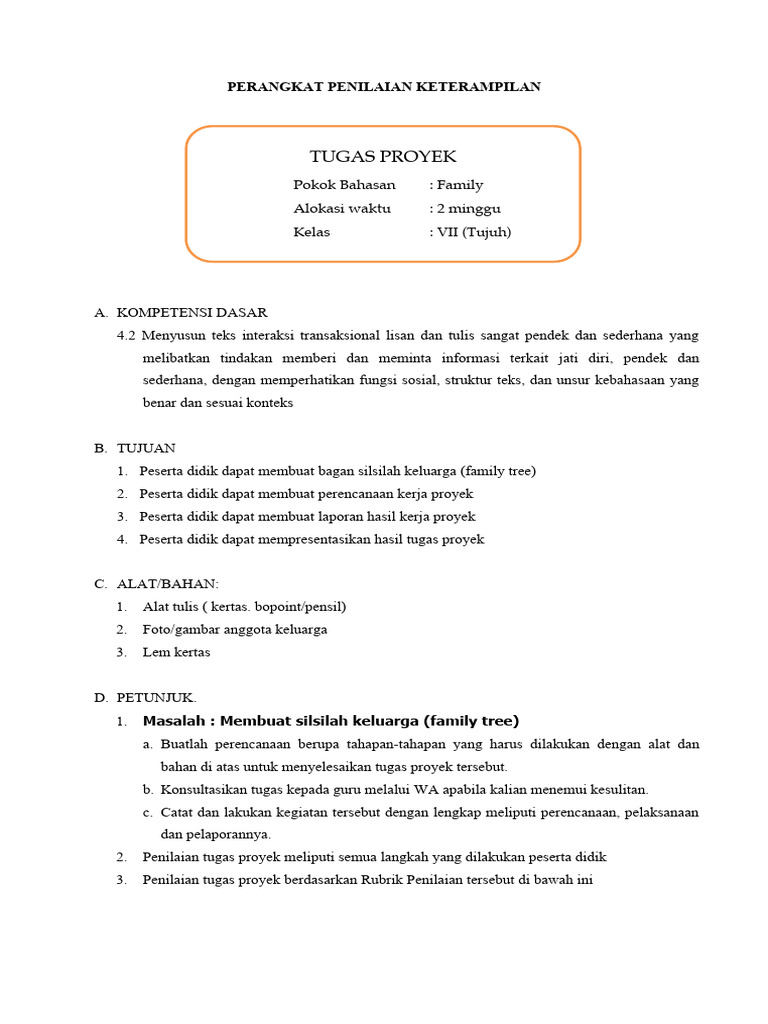 13.2 Tugas Proyek Family Tree | PDF