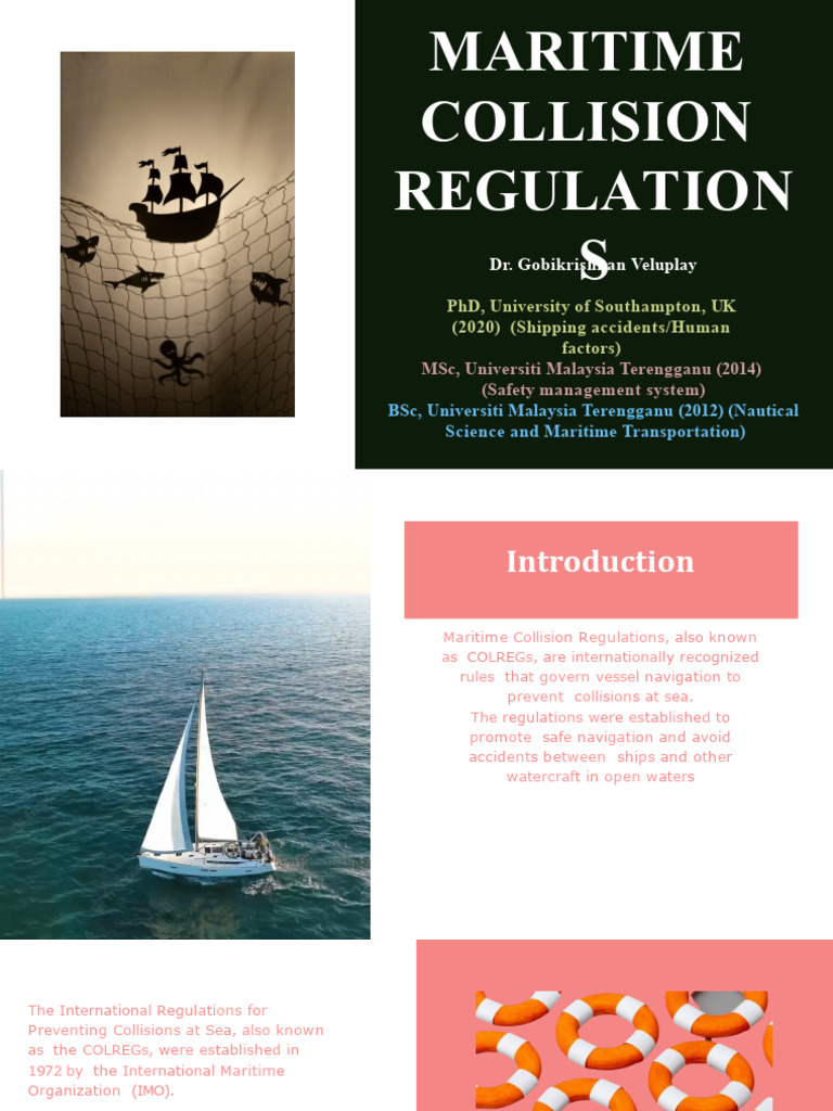 Colreg's Part A Jul 23 | PDF | Transport | Shipping