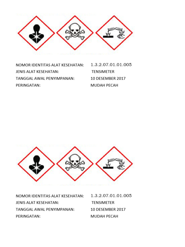 Limbah Merkuri Label | PDF