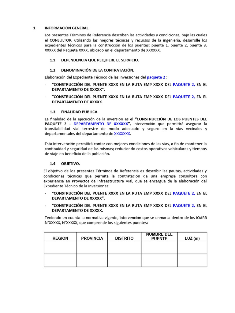 Modelo TDR Exp Cop | PDF
