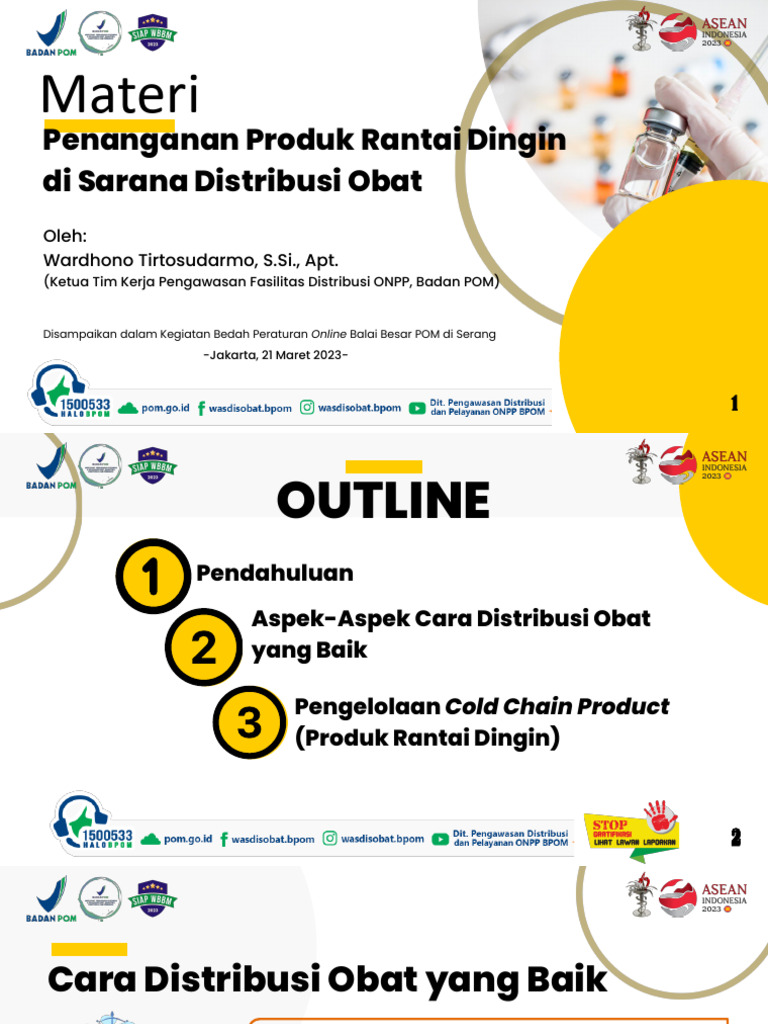 Pengelolaan Produk Rantai Dingin Obat | PDF