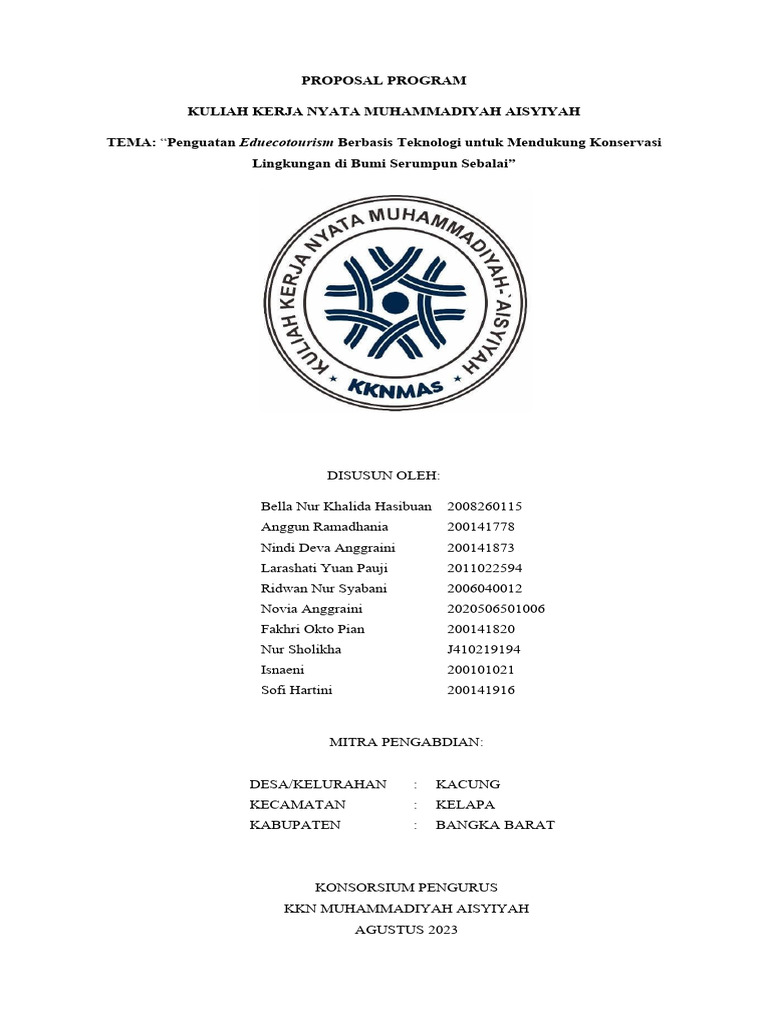 Laporan KKN Kurang Dapus | PDF