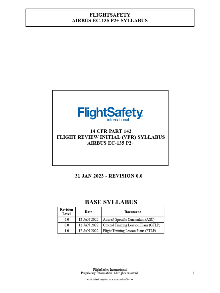 EC135 SYL INITIAL VFR | PDF