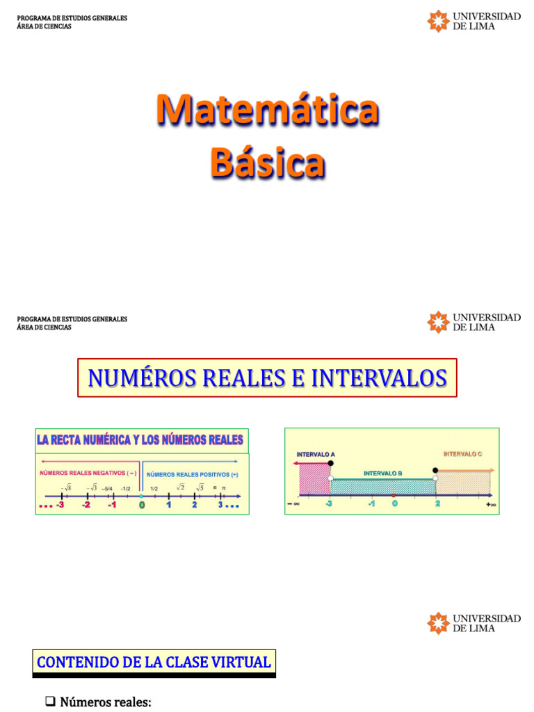 02. Números Reales e Intervalos(1) | PDF | Número Real | Matemáticas