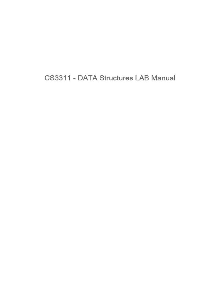 CS311 Data Structure Lab | PDF | Pointer (Computer Programming) | Queue (Abstract Data Type)