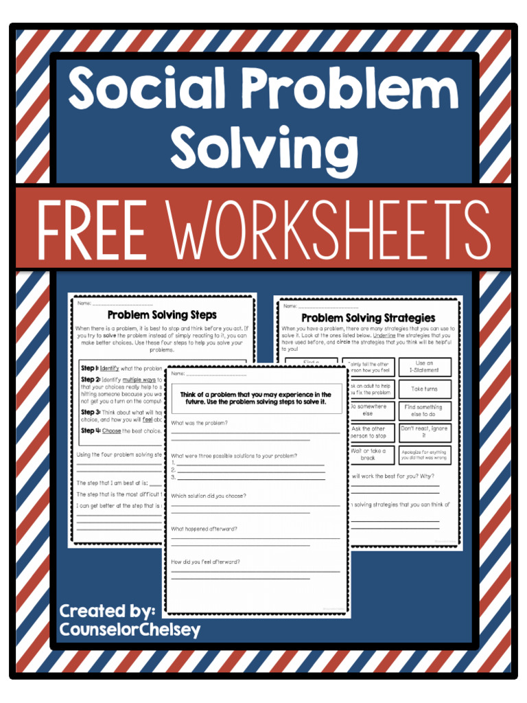 Social Problem Solving: Worksheets | PDF Social Problem Solving: Worksheets | PDF