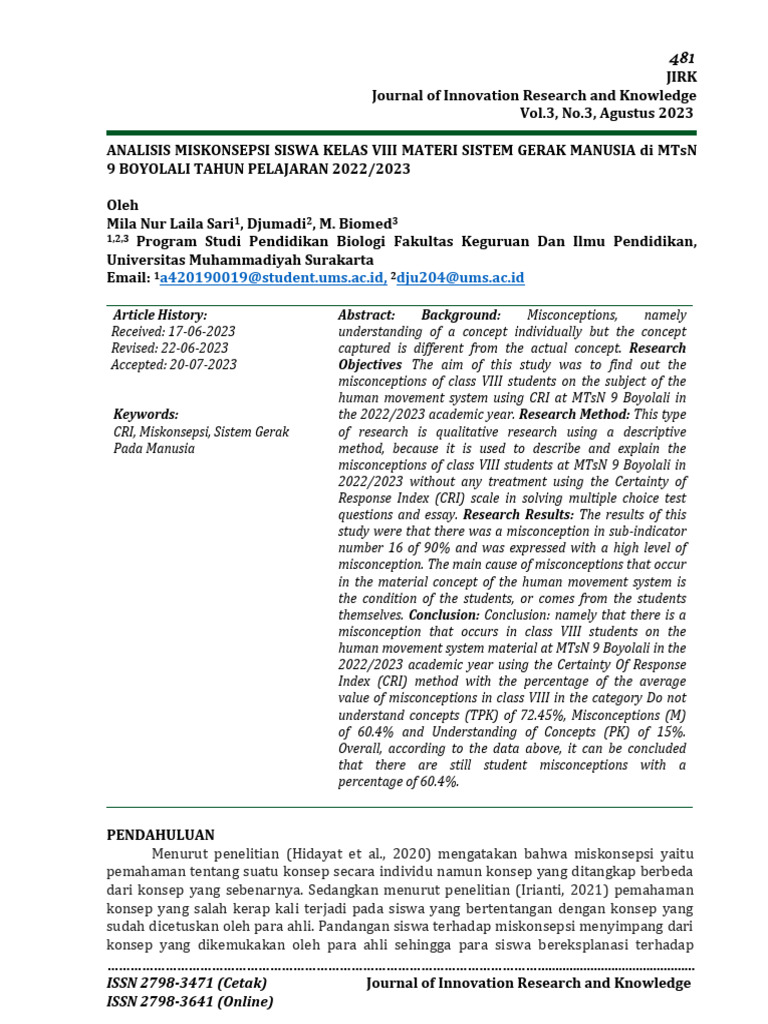 A420190019@student - Ums.ac - Id, Dju204@ums - Ac.id: Article History ...